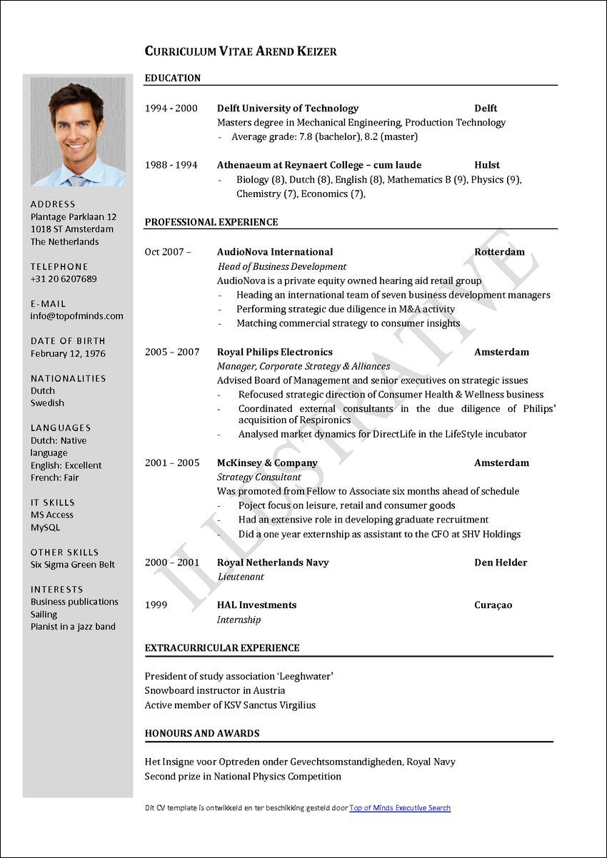 Curriculum Vitae Definition Template For U Curriculum Vitae Definition Template For U