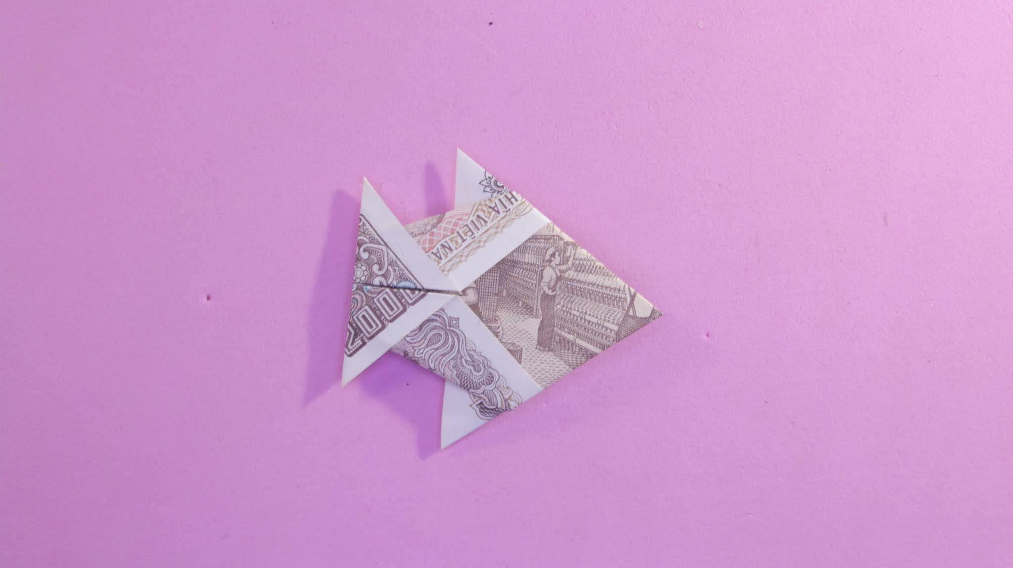 money origami fish - Sáng tạo xanh