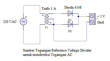 Carles Deef Mentor: Program arduino untuk sensor Tegangan ( Voltage Divider)
