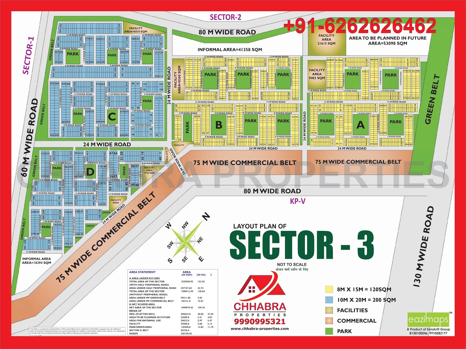 maps of greater noida: MAP OF SECTOR-3 Greater Noida layout plan HD map