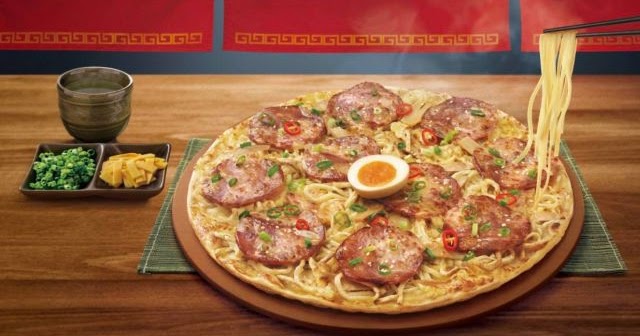 Pizza Hut Taiwan Serves Up New Pizza Topped with Ramen
