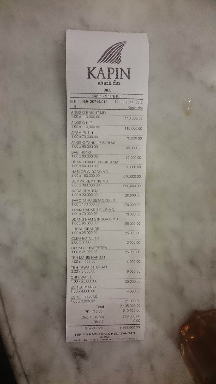 Resto Kapin - Surabaya