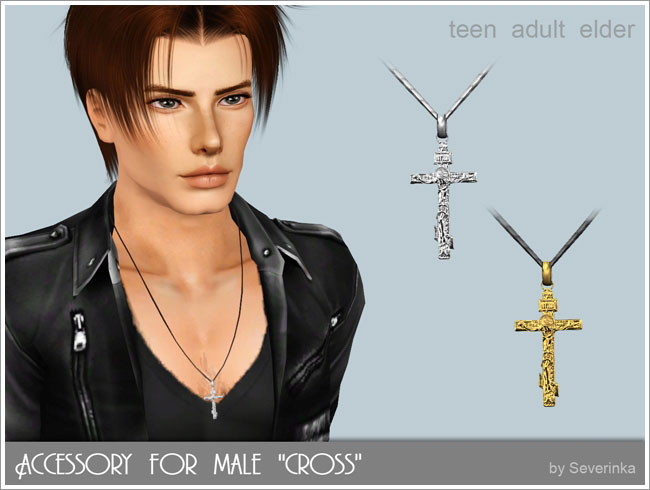 My Sims 3 Blog: Cross Necklaces by Severinka