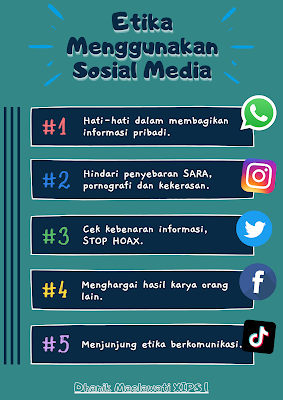 X IPS 1 - Hasil Tugas Desain Poster Etika Bersosial Media
