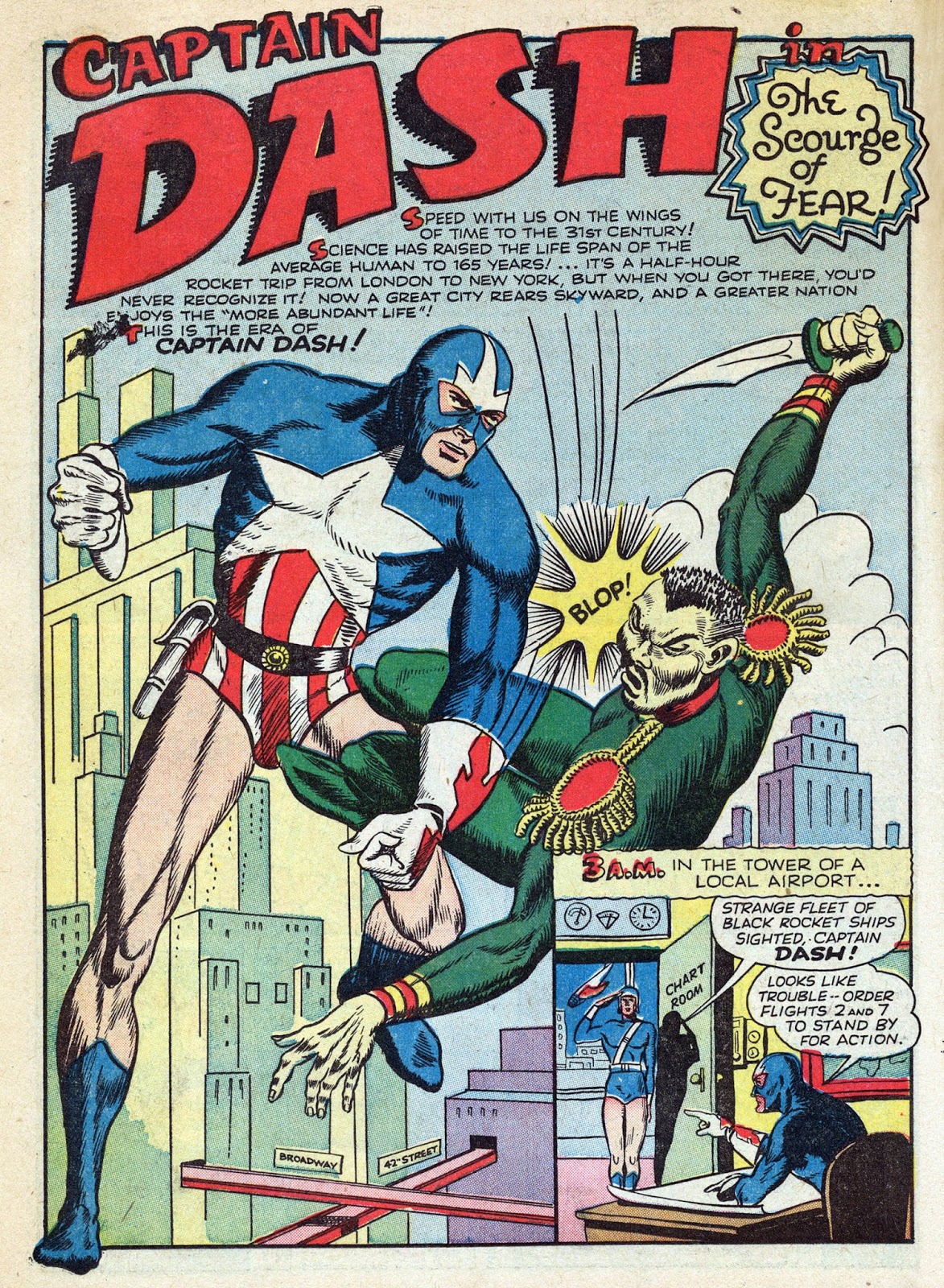 Four-Color Shadows: Captain Dash-Ben Thompson-1942