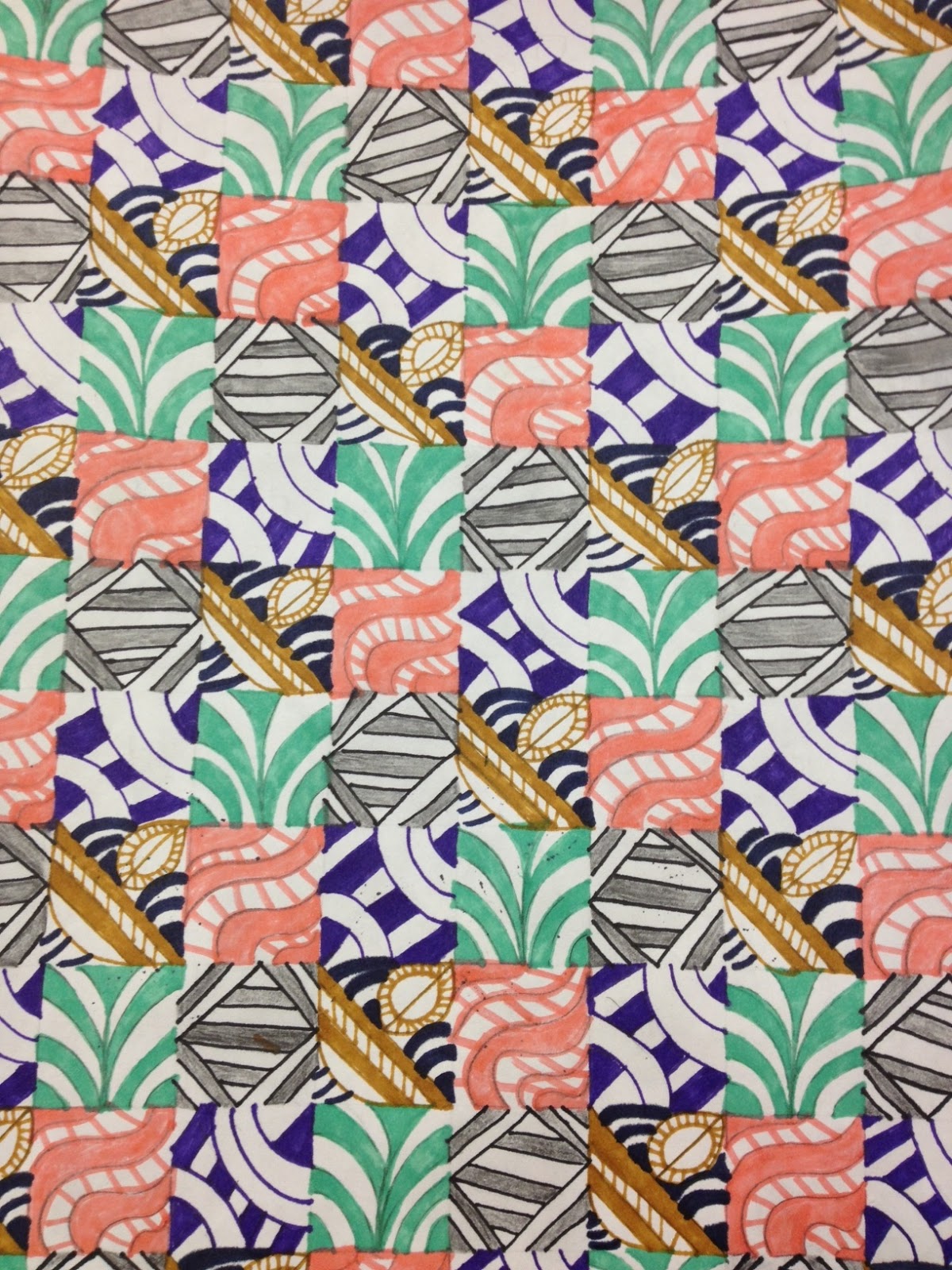 OCS High School Art: Art 1- Pattern Project
