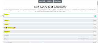 Free Fancy Text Generator