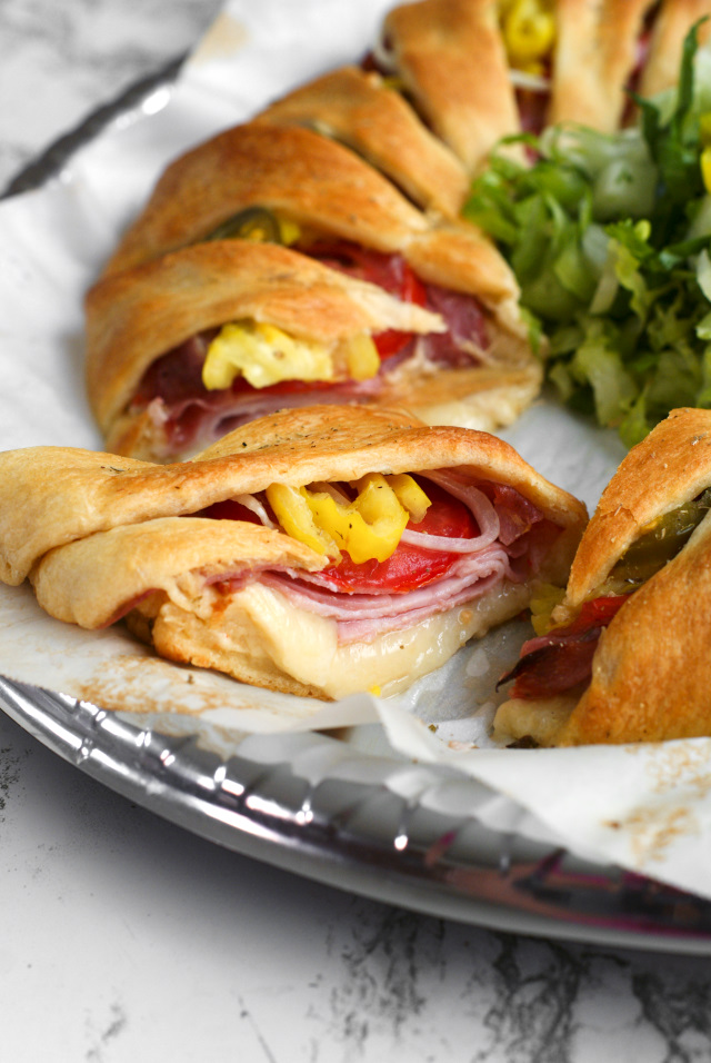Italian Sub Crescent Roll Ring | The Two Bite Club