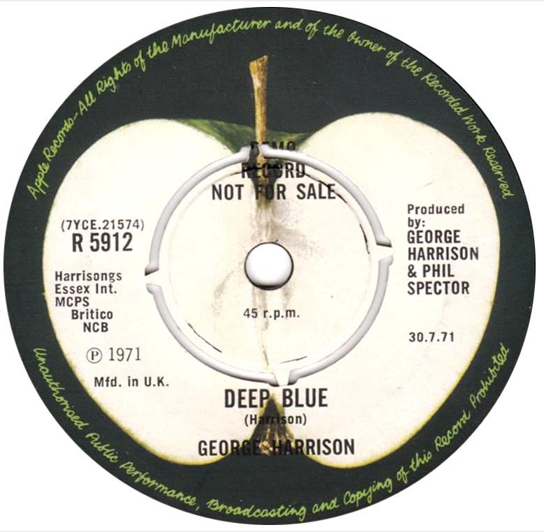 DIÁRIO DOS BEATLES: O single Deep Blue de George Harrison completa 50 anos
