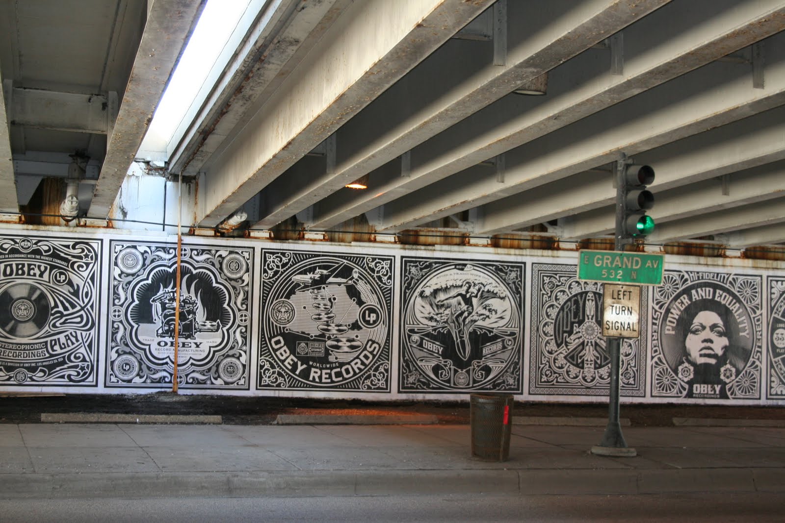Navy Pier Walk: Shepard Fairey - Statement for mural under Lake Shore ...