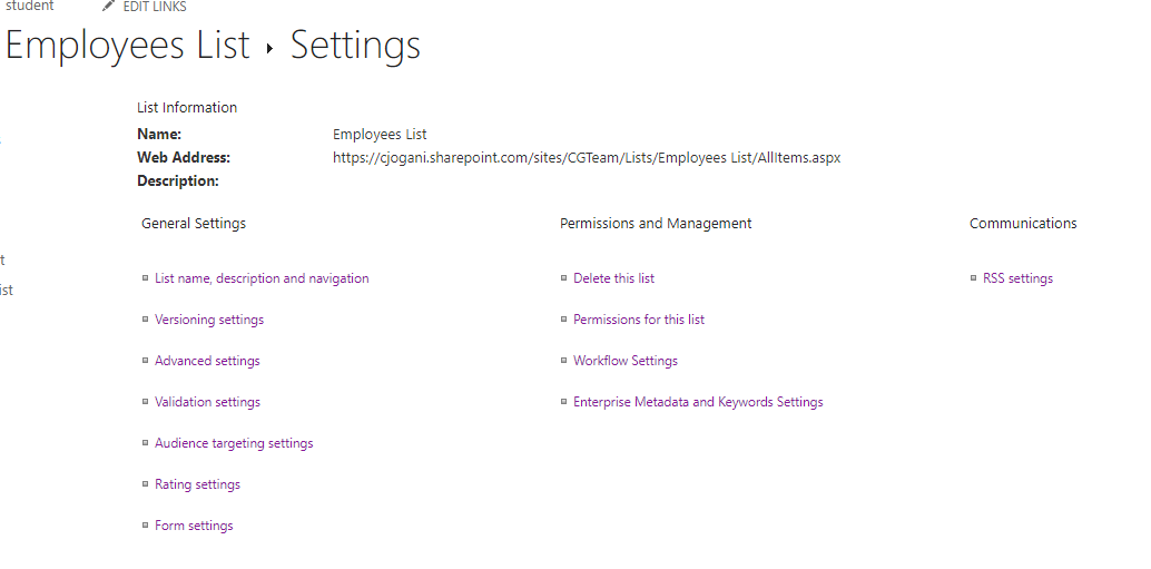 SharePoint Online : Get List settings properties using PowerShelll