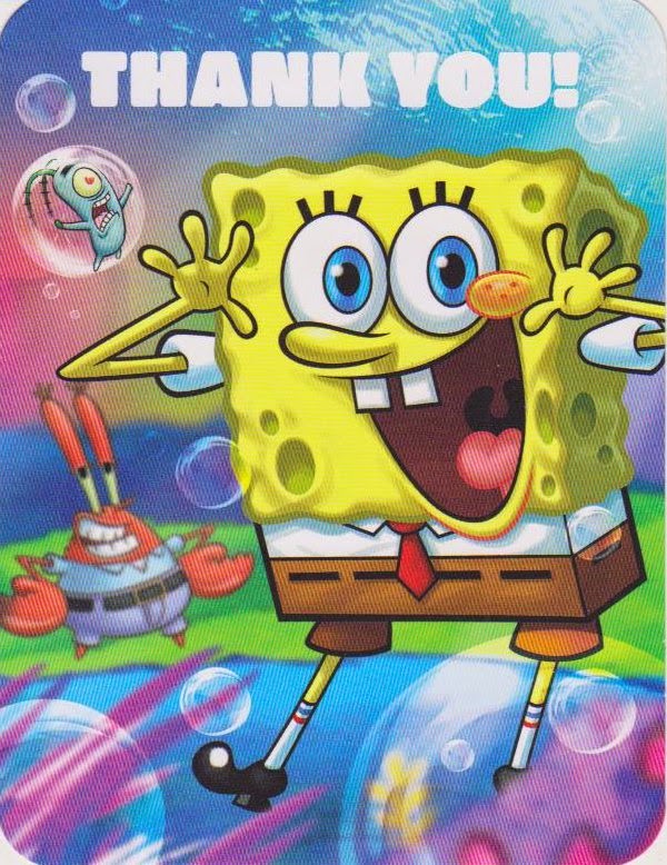 Random Cards: Sponge Bob Postcard
