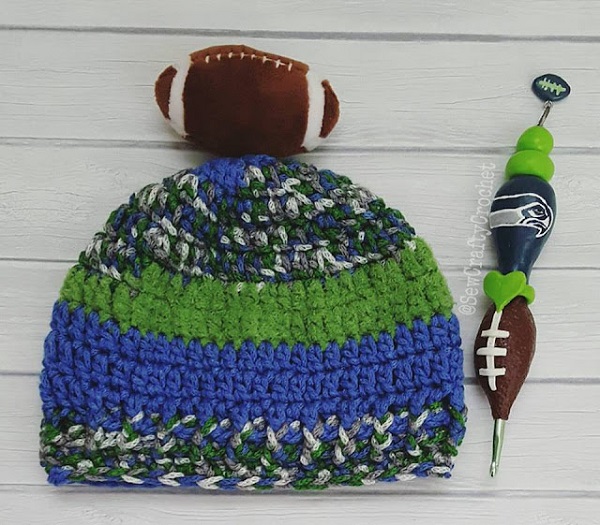 Seahawks [Inspired] Crochet Hook - Sew Crafty Crochet