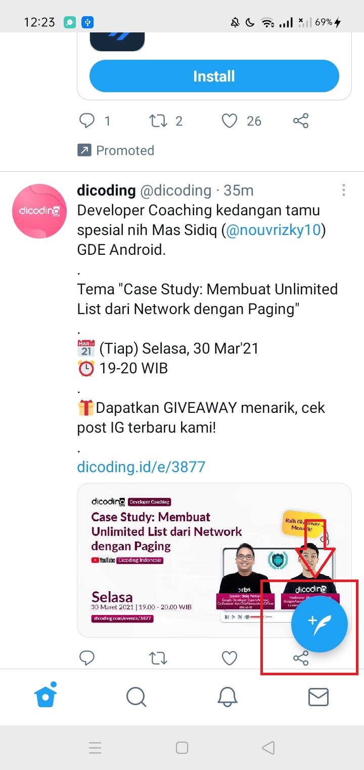Cara Membuat Draft di Twitter - Tutorial Programming & Digital Marketing