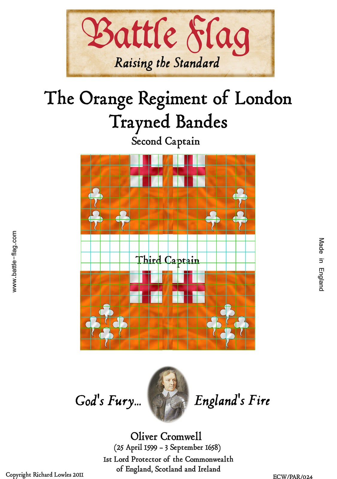 New 28mm Wargame Flags for the English Civil War |Battle Flag