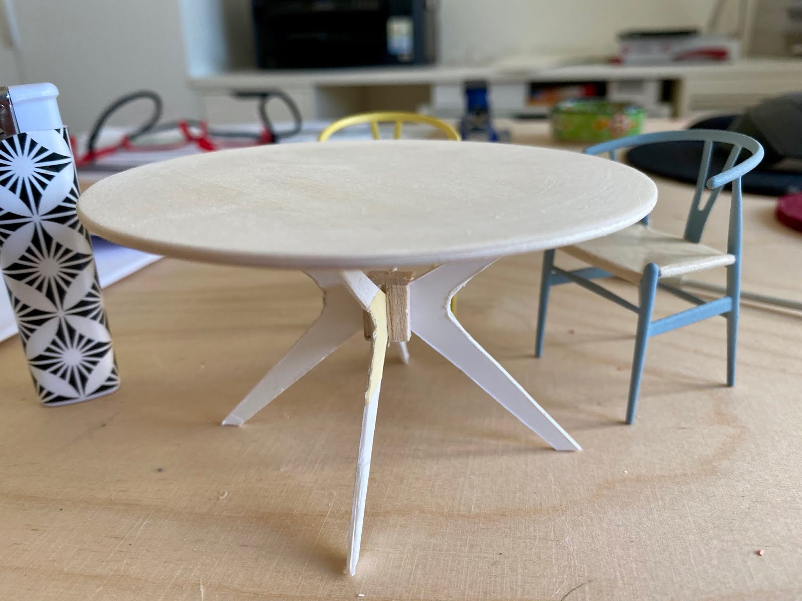 1:12 scale modern model houses: Tutorial scale 1;12 round modern wood ...