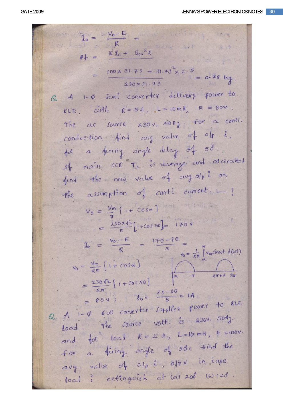 POWER ELECTRONICS CLASS NOTES FOR GATE 2018