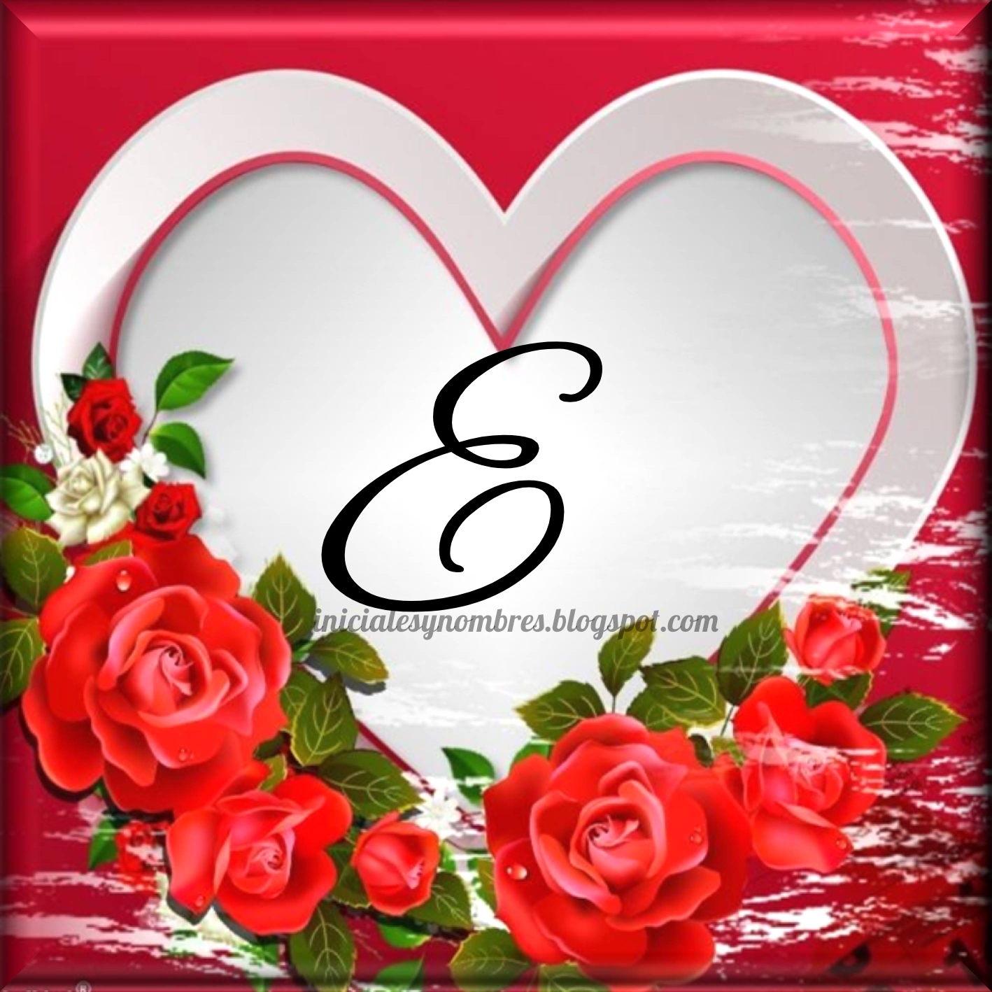 INICIALES Y NOMBRES PARA TI: ALFABETO EN CORAZON