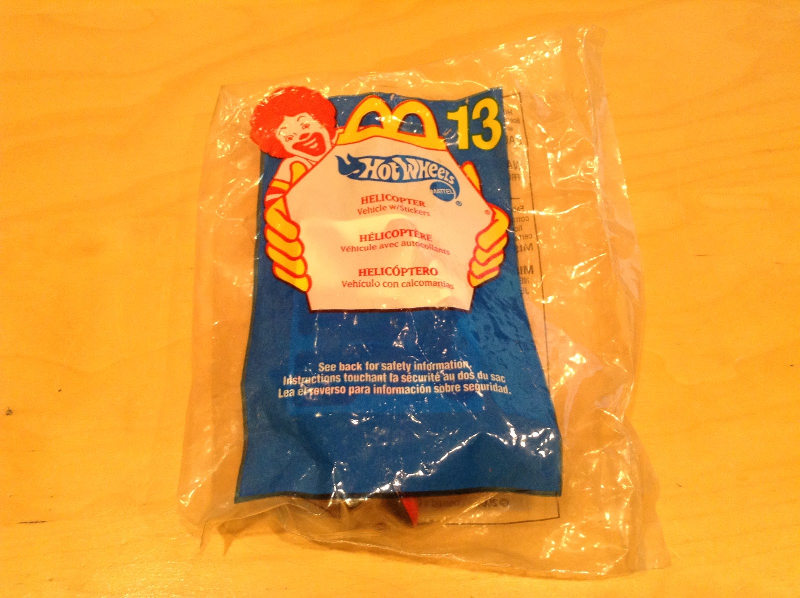 JULIAN'S HOT WHEELS BLOG: Helicopter (2000 McDonald's Happy Meal Toy #13)