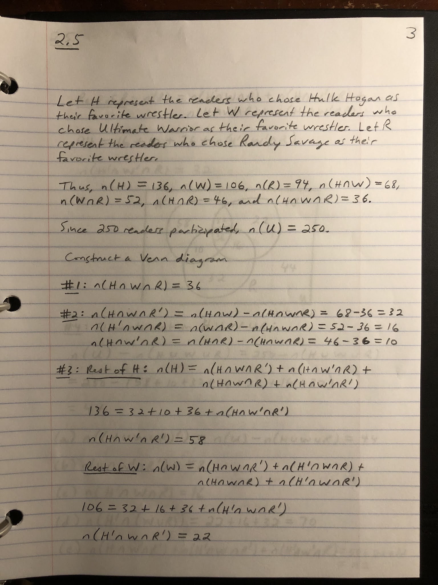 Professor Frank’s Math Blog: 2.5 Applications of Sets Notes