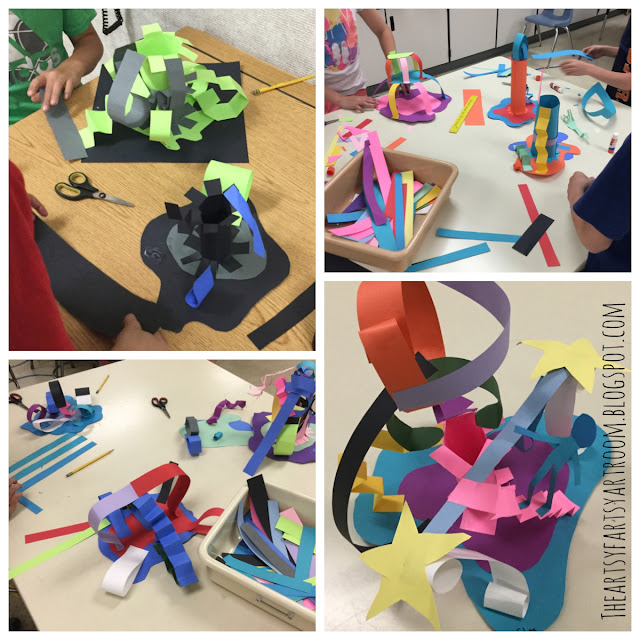 The Artsy Fartsy Art Room: End of the Year Paper Sculptures
