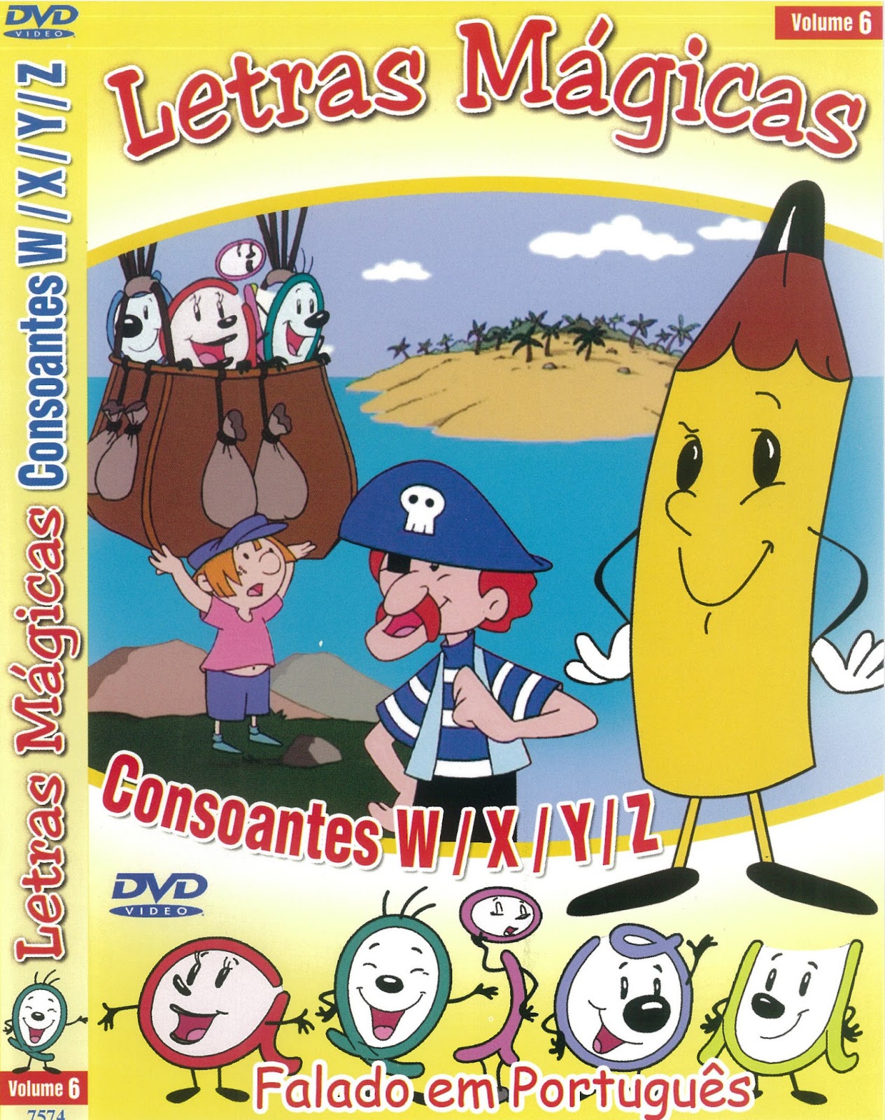 Baratta-infantil: Letras Mágicas Vol.6 - Consoantes W - Y - X - Z
