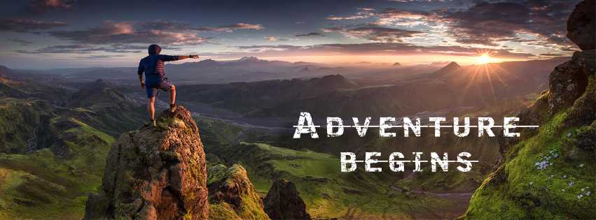 Adventure Begins-Facebook Cover