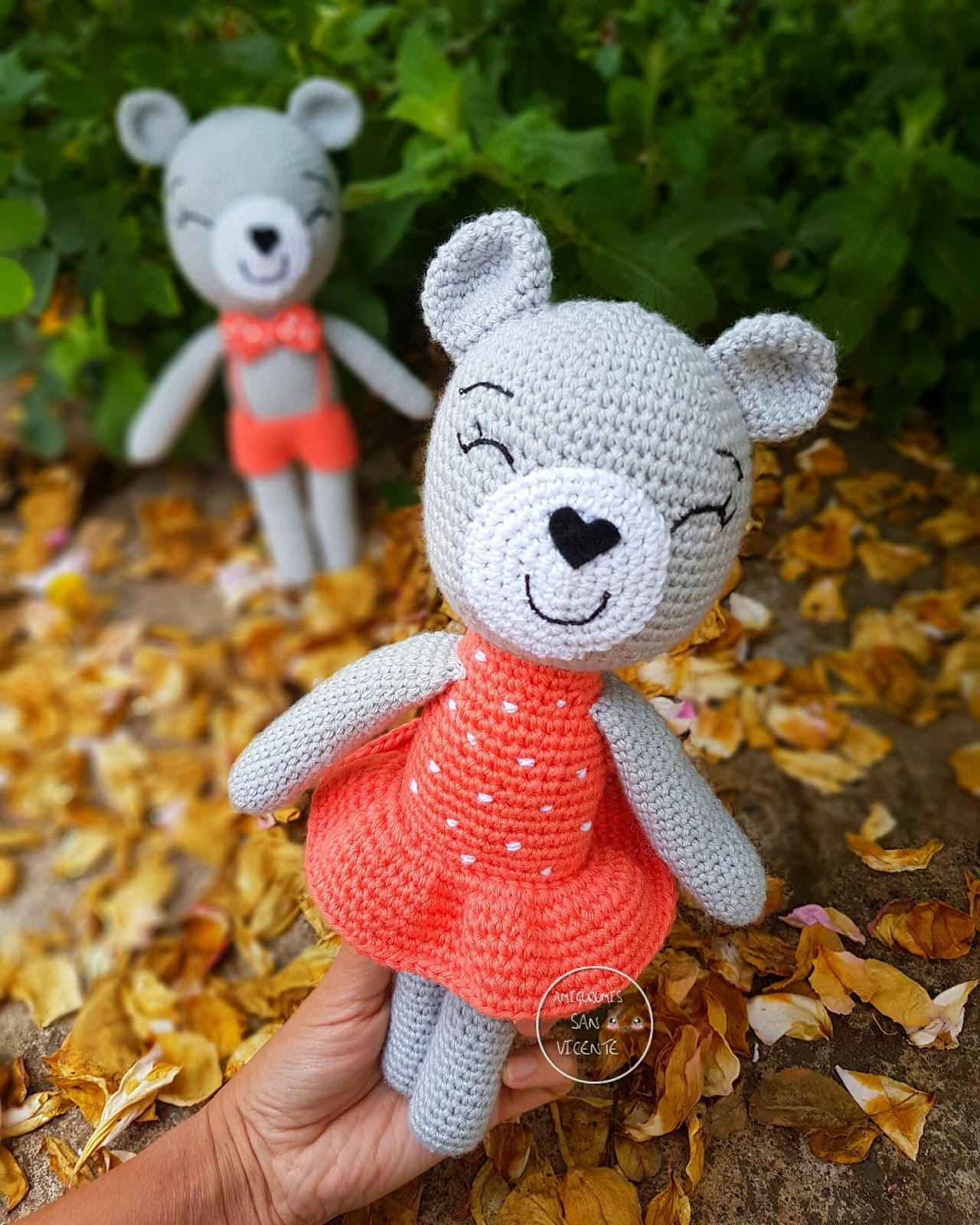 Amigurumis San Vicente: Osa y Oso amigurumi