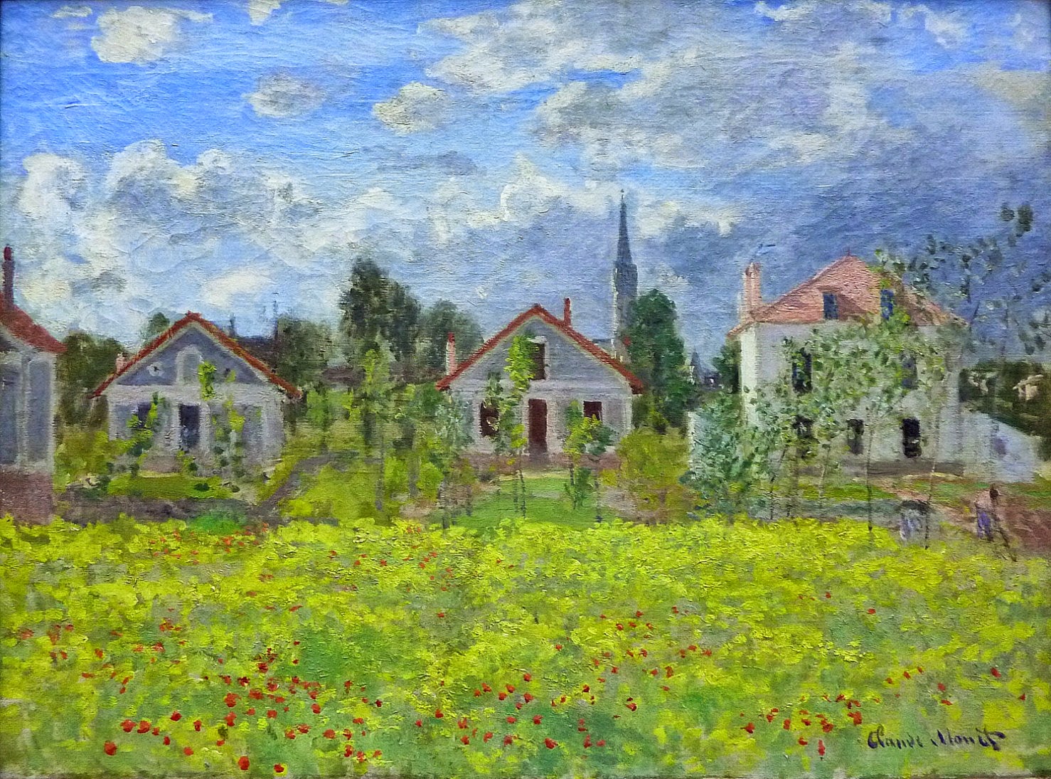 Houses at Argenteuil 1873 Claude Monet ~ High resolution Art photos ...
