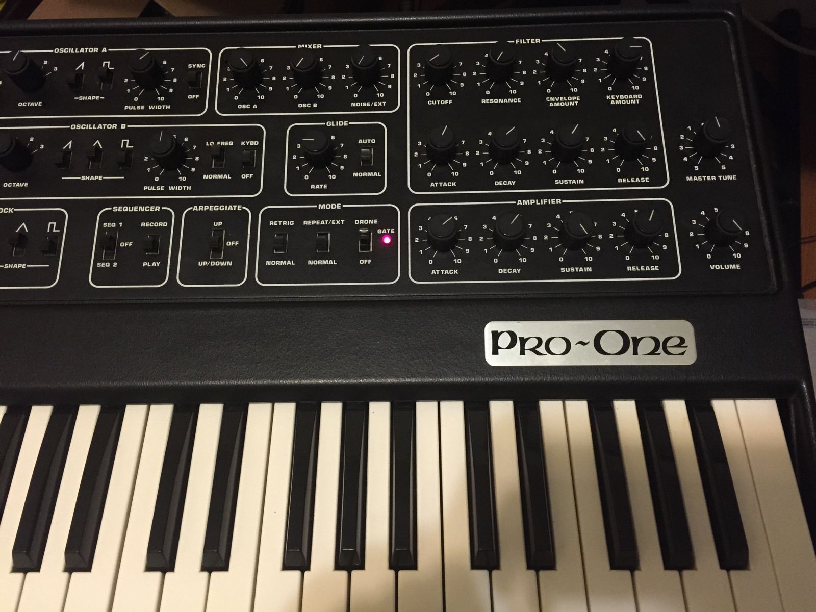 MATRIXSYNTH: Sequential Circuits Pro One Synthesizer SN 2733