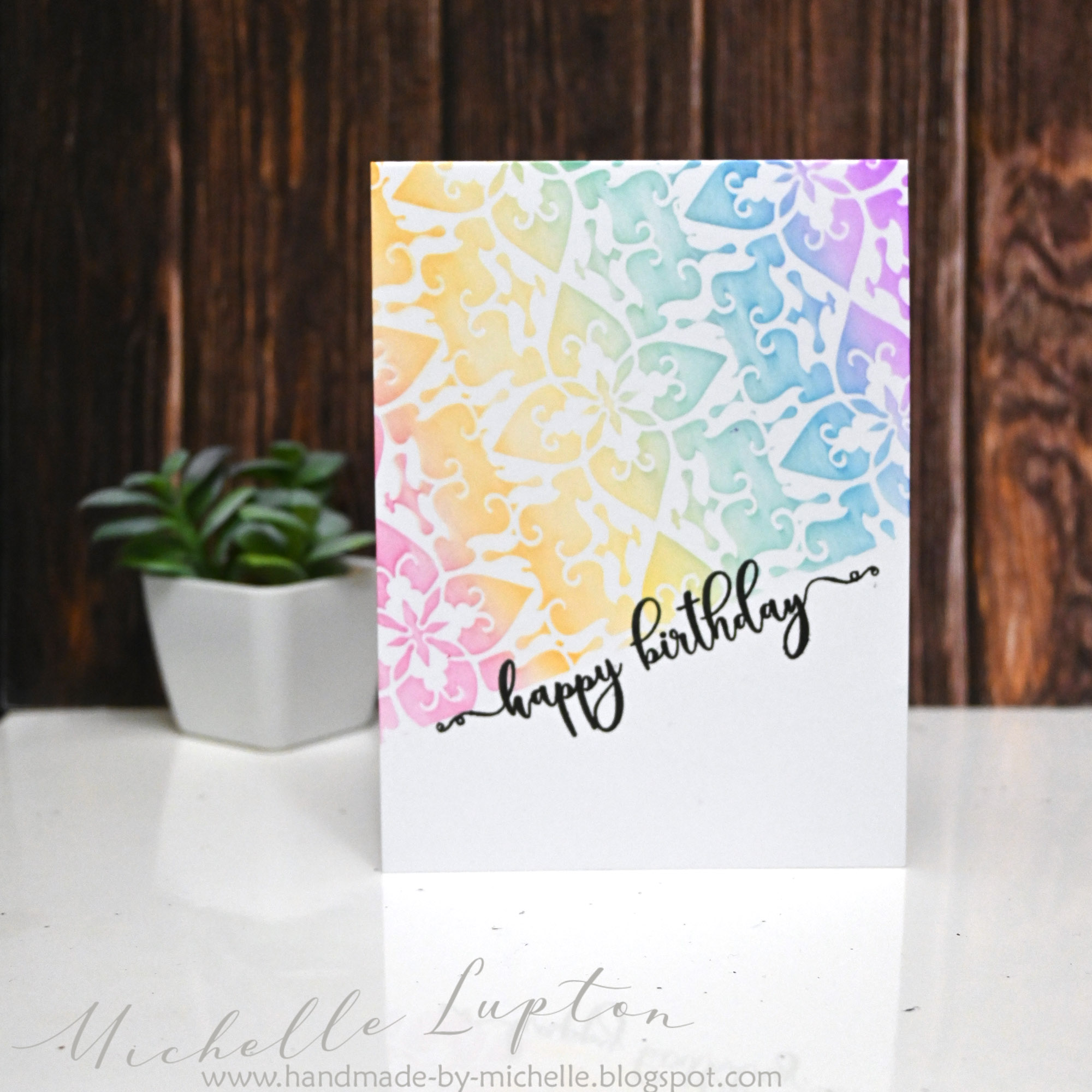 Handmade by Michelle: Rainbow birthday cards