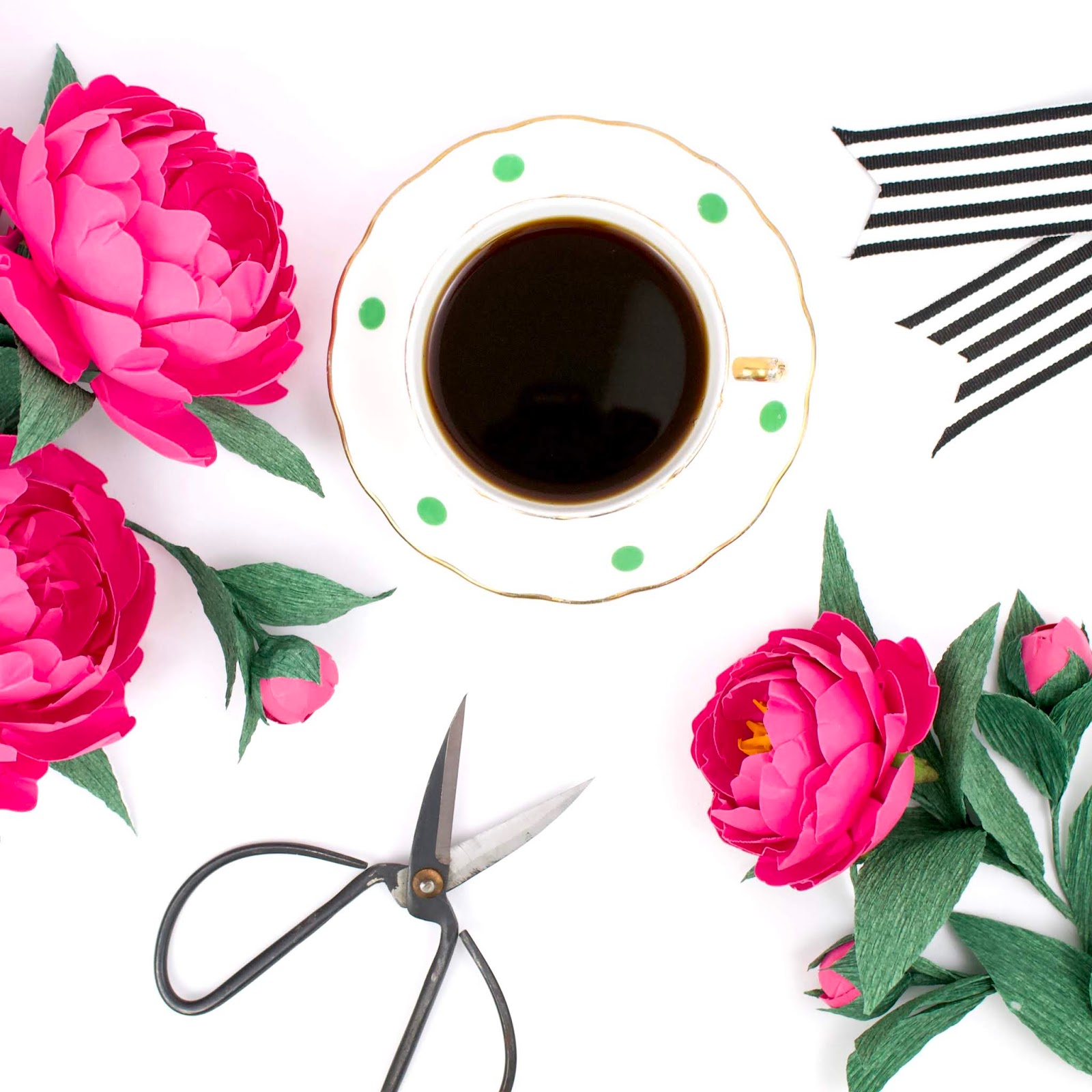 Create Fabulous Paper Flower Flatlays in 3 Easy Steps