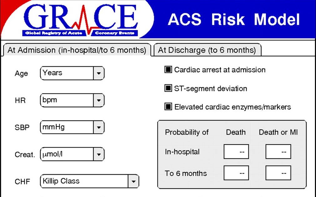 Phimaimedicine: 1,113. The Global Registry of Acute Coronary Events (GRACE)