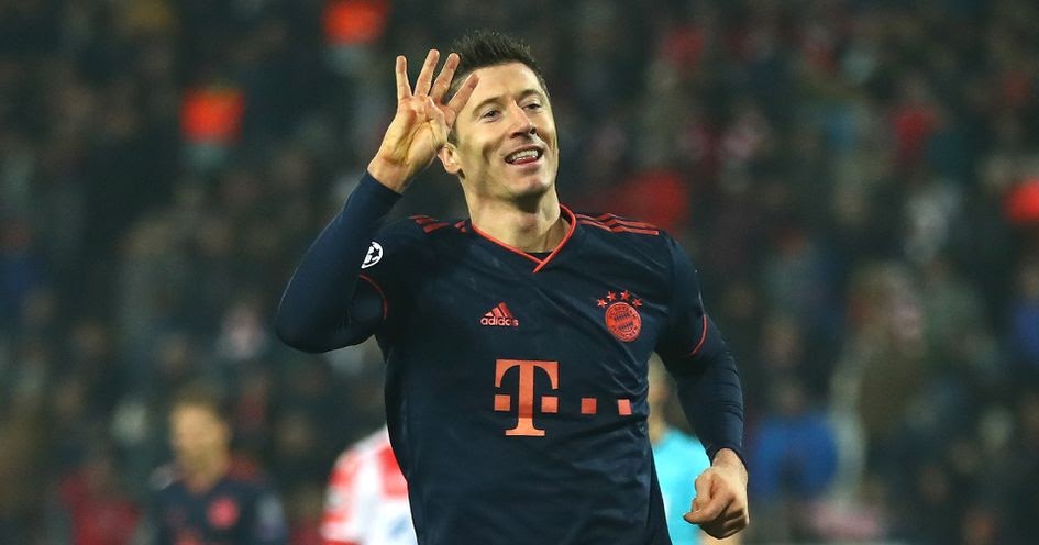 Robert Lewandowski makes Champions League history scoring 4 goals in 15 ...
