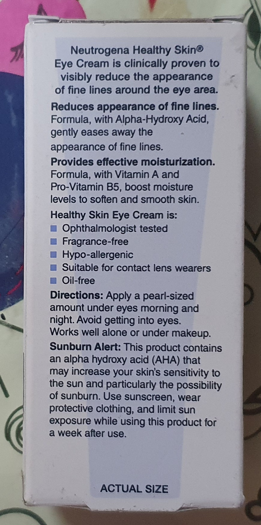 Neutrogena Healthy Skin Anti-Wrinkle Eye Cream with Alpha - Hydroxy Acid