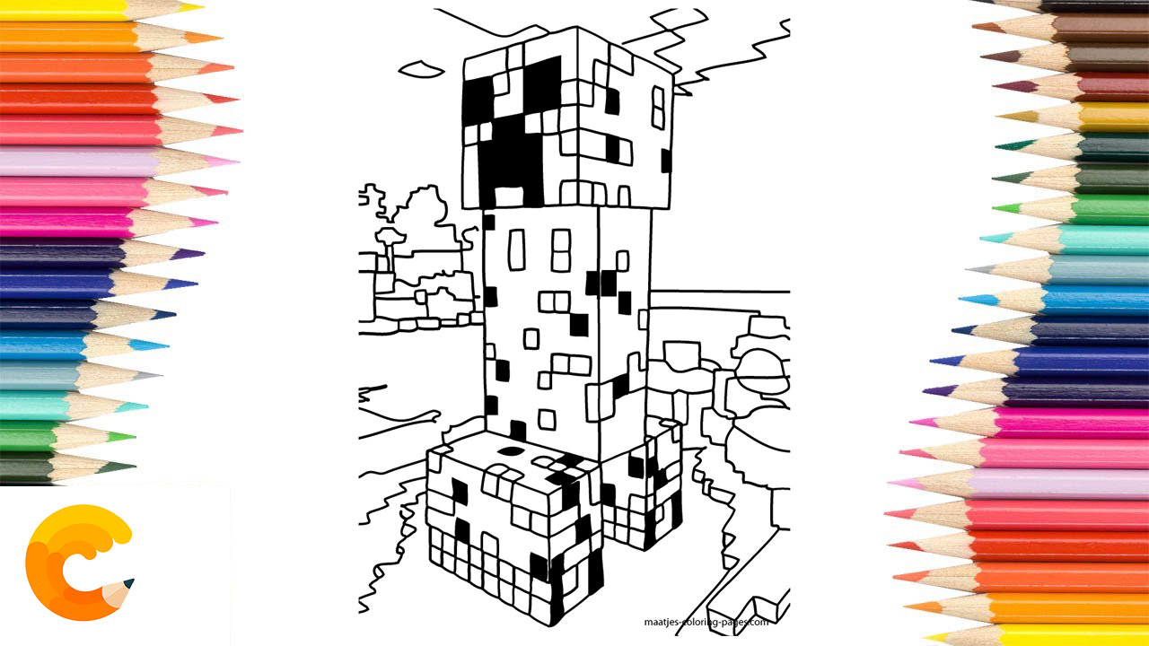 +22 Minecraft Coloring Pages Easy