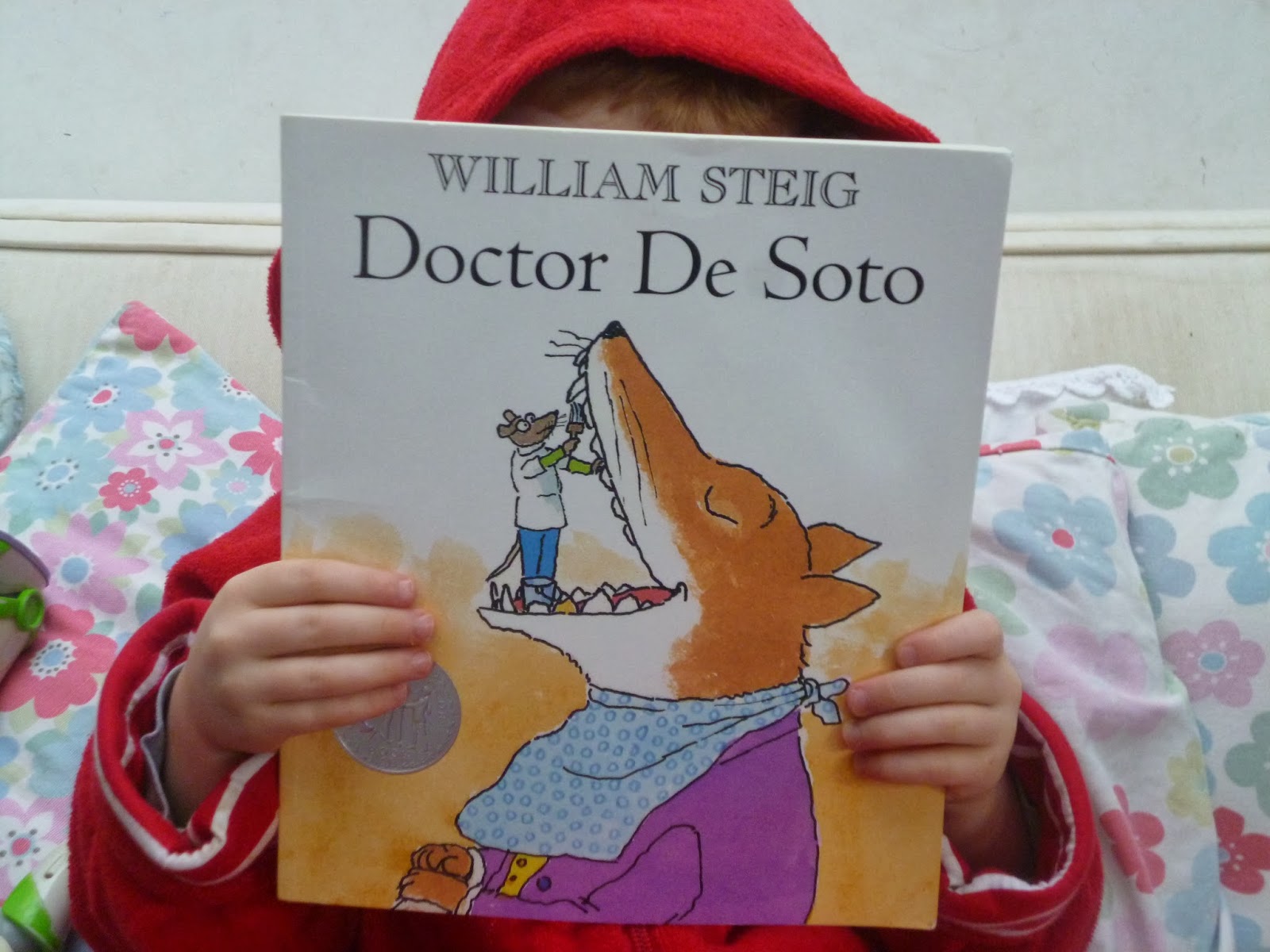 On the stripey couch on a Saturday morning: Doctor De Soto by William Steig