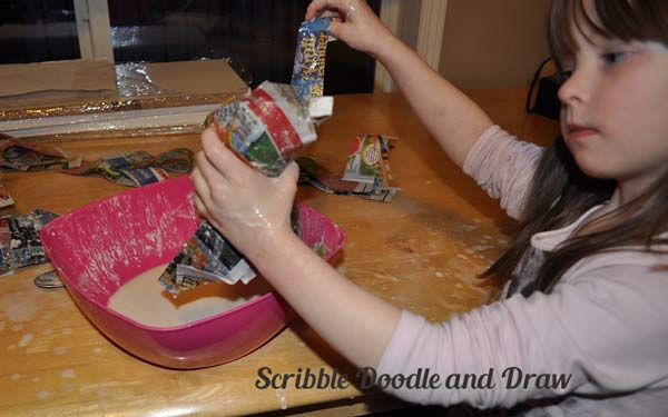 How to make a paper mache love bird for Valentine's day