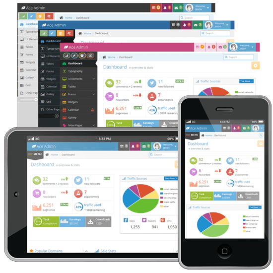 Download Ace Responsive Admin Template ~ ecommerce Themes