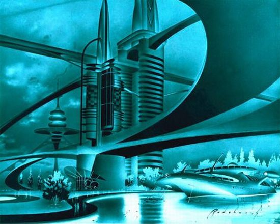 Retrofuturism - Design and Art : Retrofuturistic City and Architecture