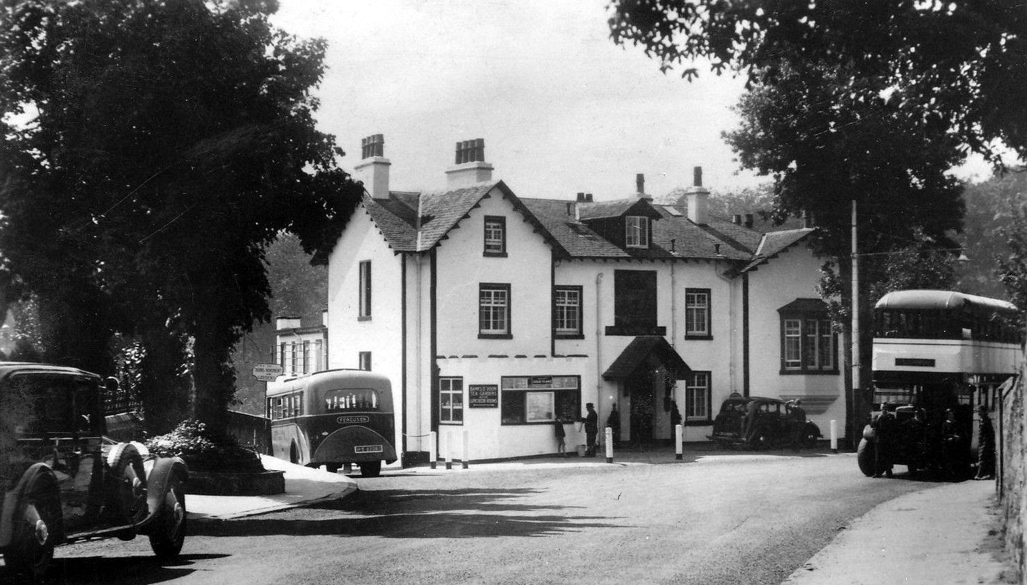 Tour Scotland: Old Photograph Robert Burns Hotel Alloway Scotland