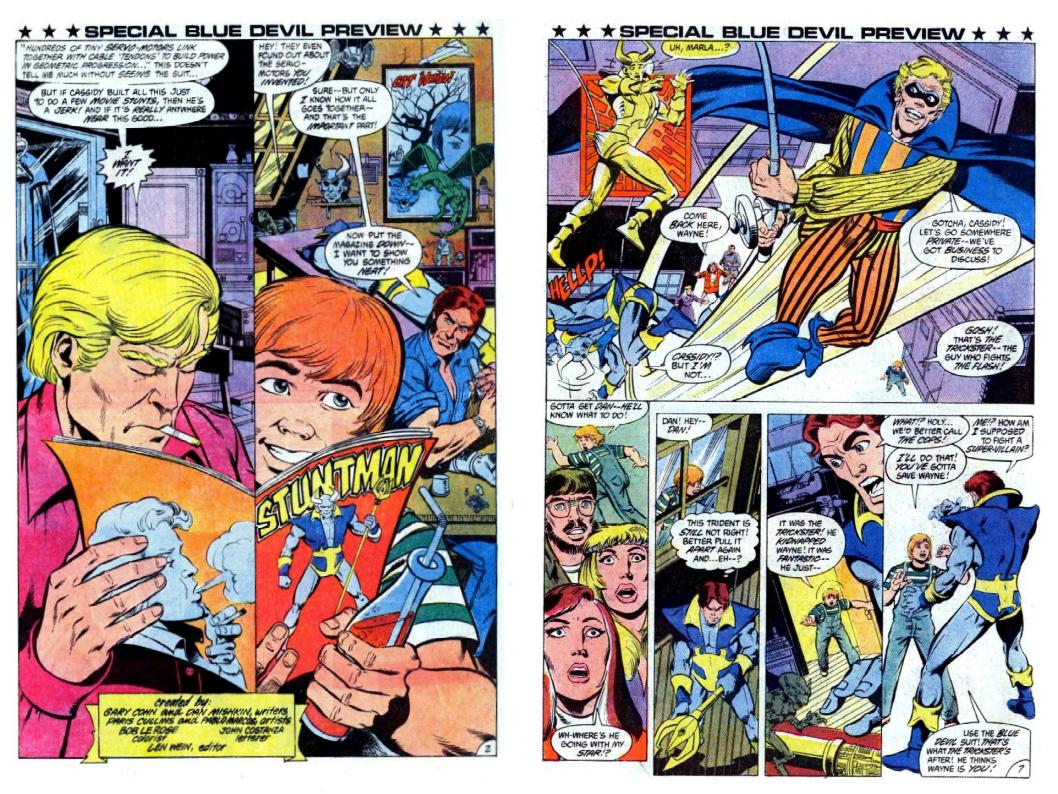 Dave's Comic Heroes Blog: Blue Devil Creation