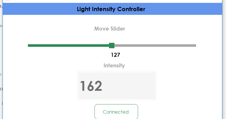 PC based light intensity controller using Arduino