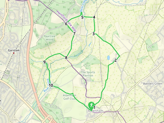 Hertfordshire Walker: Walk 109: Aldenham Loop