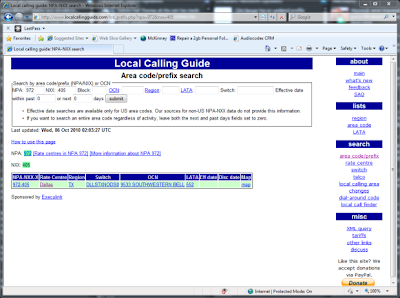 ucomsGeek: Determining which NPA/NXX combinations are Local vs Long ...