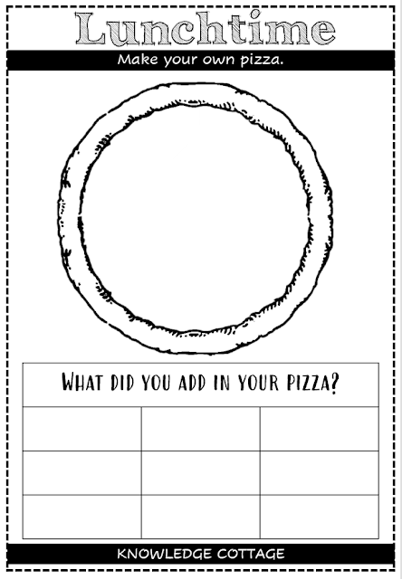 Topic 4 : Lunchtime Worksheets (Part 1)