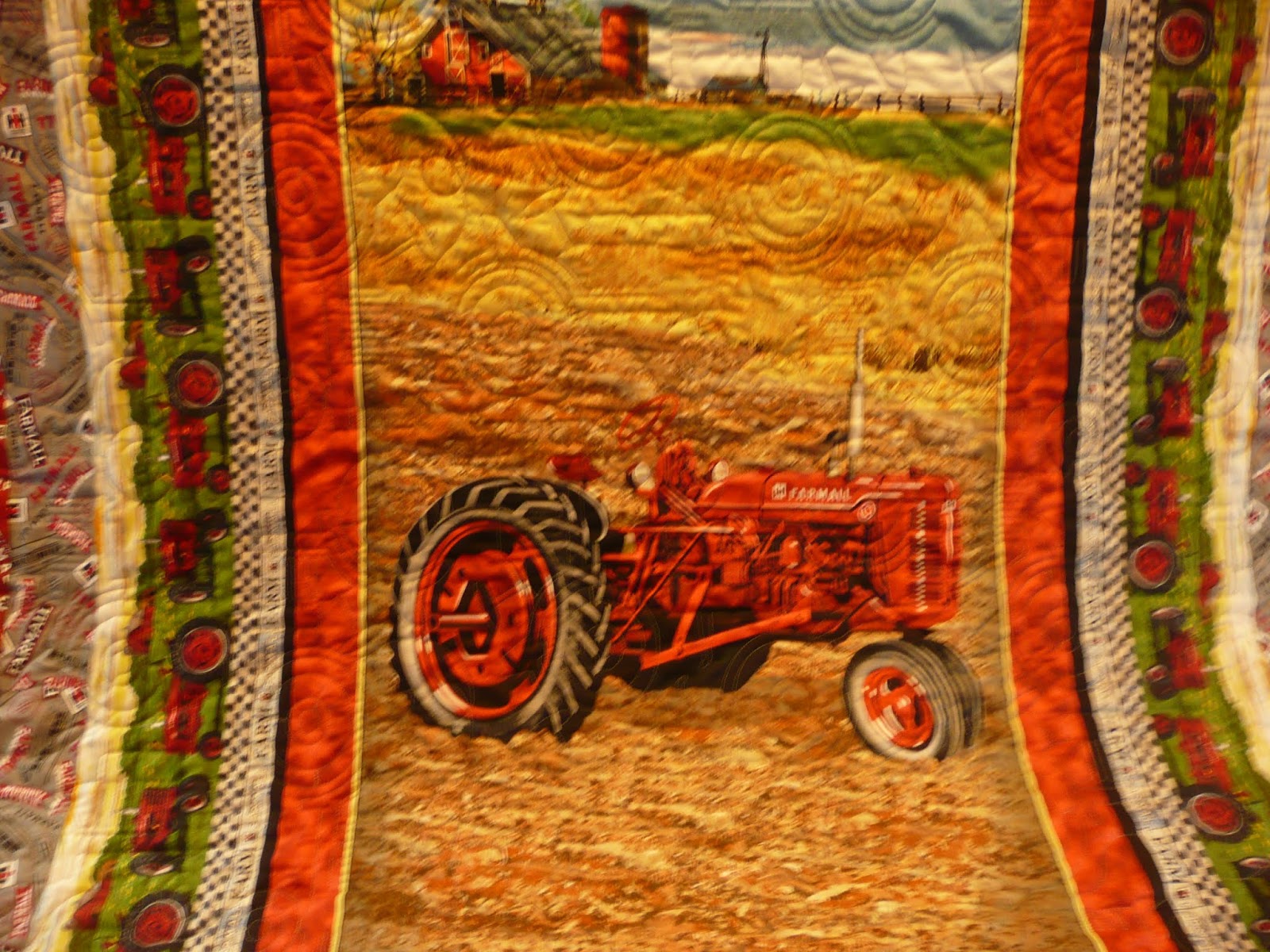 Acorn Ridge Quilting: Jolene's Tractor Panel Quilt