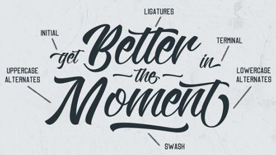 12 Font Typografi Terbaik Gratis Pilihan Desainer - Ballaide Visual