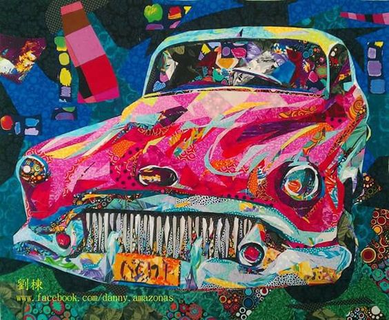 Selvage Blog: Colorful Car Quilt