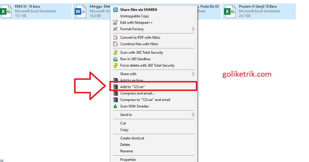 Cara Mudah Membuat File RAR dan ZIP Menggunakan Password - Goliketrik